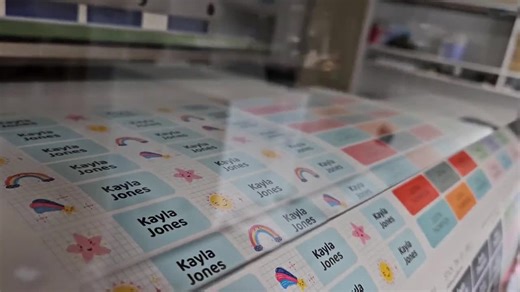 Personalized Skinny Name Labels: 72 Waterproof School Supply Stickers - Etsy