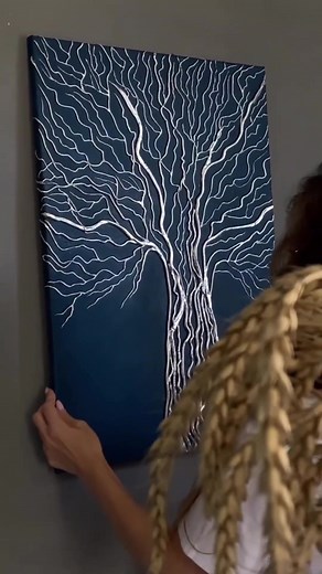 Creating Textured Paintings with a Piping Bag