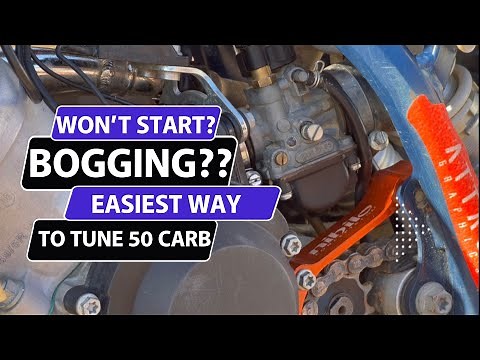 The easiest way to tune the ktm 50 carb and get your bike running right!