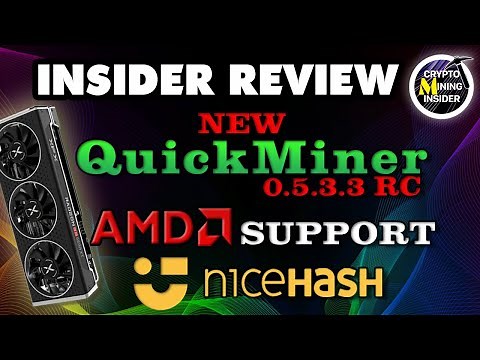 Nicehash FIRST QuickMiner RC with AMD GPU Support | Quick Miner 0.5.3.3 RC |6600XT & 3060 LHR Tested