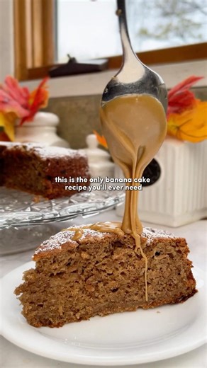 This Brown Butter Banana Cake Is Pure Perfection 😳 ..... #thebakefeed #bakingmadeeasy #cakerecipe