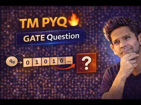 GATE TOC PYQ | Turing Machine Questions Explained 🔥
