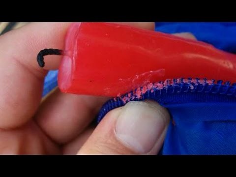 How-to Fix A Zipper With A Paraffin Wax Candle Tutorial