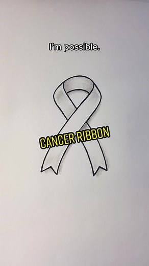 Drawing a Cancer Ribbon - Nothing is Impossible