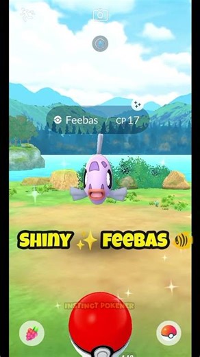 Blink and You’ll Miss It – SHINY ✨ FEEBAS 👀 #pokemongo #shinypokemon #shinyfeebas #shiny #shorts #gg