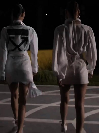 Bella Hadid and Kendall Jenner Off-White Spring 2019 Fashion Show