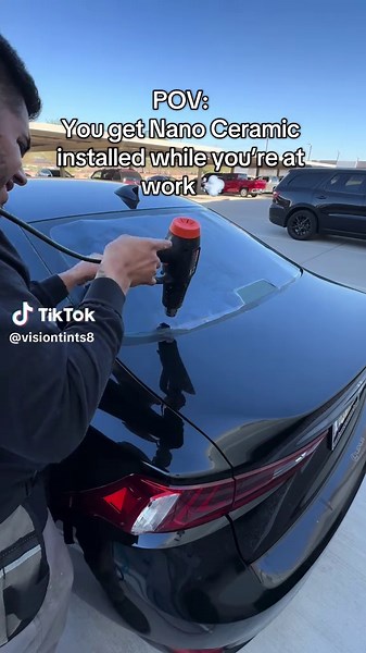 Full Nano Ceramic tint installed mobile right at the client’s job site. No shop visit, no waiting — just premium heat rejection, UV protection, and lifetime durability. Same quality. Same Vision. Just more convenient. 🚐💨 #VisionTints #MobileTintAZ #NanoCeramic #StayCoolAZ #TintProfessionals