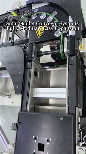 High Performance Pallet Line Drives Productivity #conveyor #machine #factory #palletconveyor #cnc