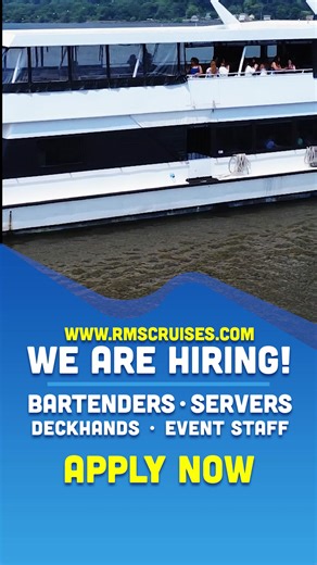 18K views | We’re Hiring! Join the RMS Cruises Crew  | RMS Cruises | Facebook