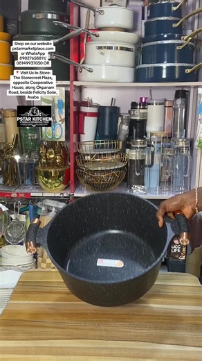 Granite Nonstick cookware set👉180,000 How To order Call/WhatsApp: 📞 09027658811 📞 08149937050 Or Shop on our website : pstarmarketplace.com by clicking the link in our bio (fastest way to shop ) Or walk into any of our branches : 📍SHOP 1: The Stonecrest Plaza, opposite Cooperative House, along Okpanam Road, beside Felicity Solar, Asaba. 📍SHOP 2: No. 72 Okpanam Road, opposite Ada Anioma Event Ground, beside Ark of Greatness Church, Asaba. #granitecookwareset #UCClifeNonstickpot #Giftitemsina