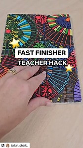  What a fantastic idea for our fast finishers! Gamifying it makes it...