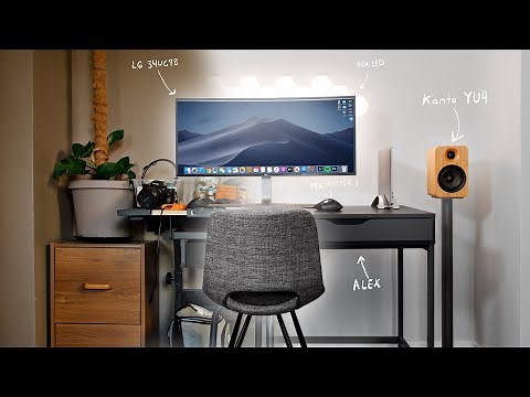Minimal Modern Desk Setup Makeover!