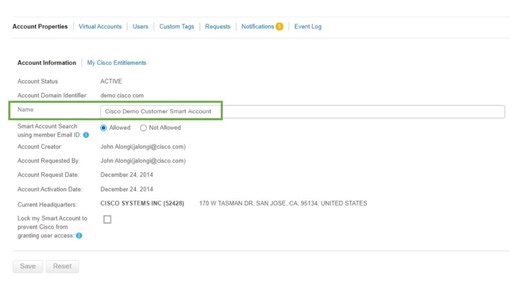 08 Smart Account Administration - Manage Smart Accounts - Cisco Video Portal