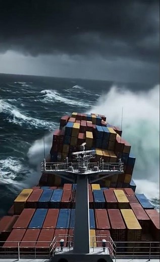 Ship vs Monster Waves! #Storm