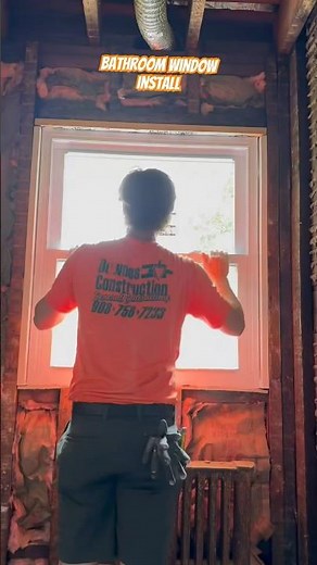 Bathroom Window Install #diy #construction #bathroom #remodel #window #install #stepbystep #howto