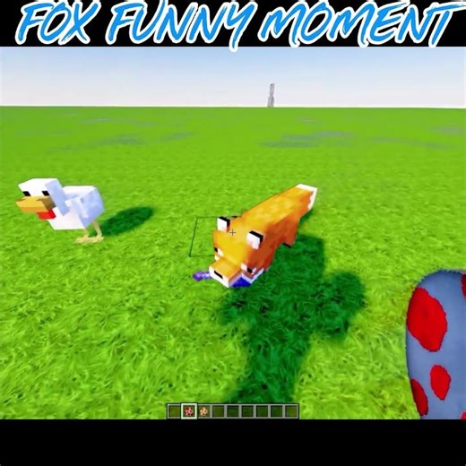 Fox Funny Moment In Minecraft #minecraft #like #shorts