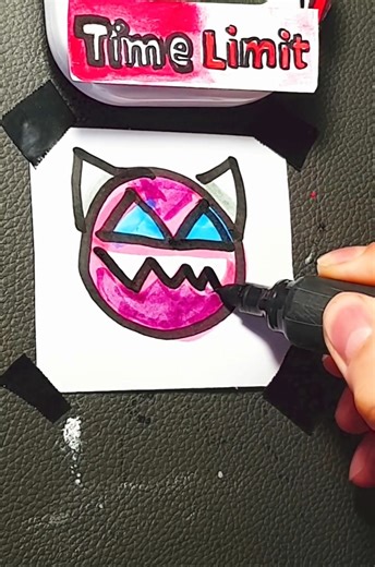 Drawing Geometry Dash in 20 sec