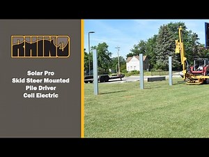 Electrical Contractor Demo – Rhino Solar Pro Post Driver Speeds Up Installation
