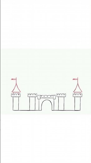 Drawing Disney Castle - EASY and FUN🏰🤩