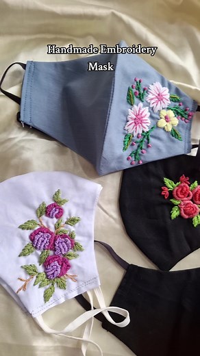 Customized Handmade Embroidery Masks