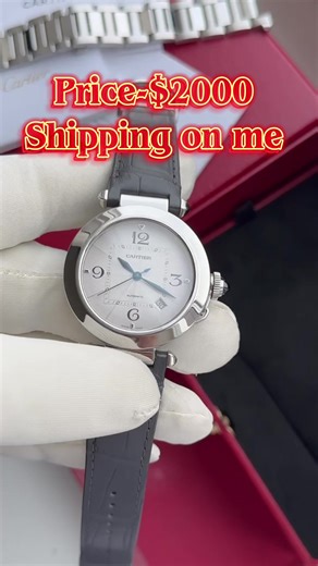 Cartier Pasha Automatic 41mm ~ ~ The Fresh Male version of the cult model of the Cartier Pasha. Bought in 2022. Full set. International warranty of 8 years, up to 2030! An additional original alligator on the clip, in addition to the original steel bracelet! ~ove steel case with a diameter of 41mm. Manufactory automatic caliber 1847 MC. Protected corrugated cavity head with synthetic spinel. A stained -mounted Flinqué technique, dial -shaped rhomboid shooters. A bracelet with a SmartLink length 