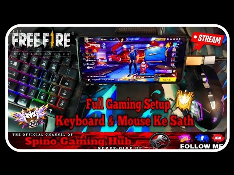 🔥 Best Keyboard & Mouse FF Mobile gaming setup 📲🖱️⌨️| Spinogaminghub| #shortslive #freefire #viral