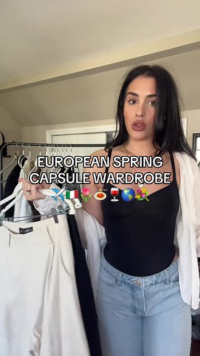 All the essentials for a european spring vacation ✈️🌷🌎🍝🍷💐 #capsulewardrobe #europeanspringoutfit #italyoutfitsideas #springcapsulewardrobe #europevacationoutfits #springitalyoutfits #springitalywardrobe