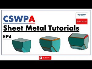 CSWP Advance Sheet Metal sample question | CSWPA-SM | EP - 4