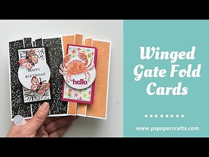 How To Make a Winged Gate Fold Card