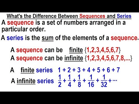 Algebra Ch 48: Sequences and Series (1 of 34) What is the Difference?