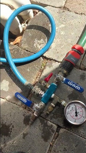 Pressure Testing swimming Pool suction plumbing line that is Leaking