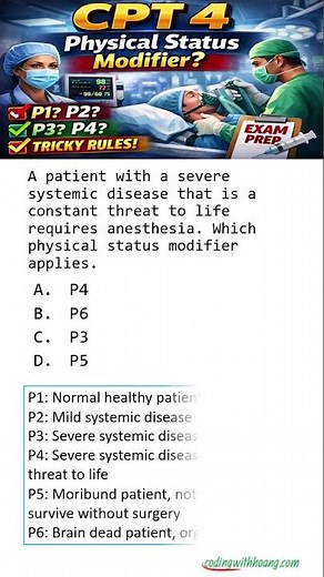 Anesthesia Physical Status Modifiers Explained