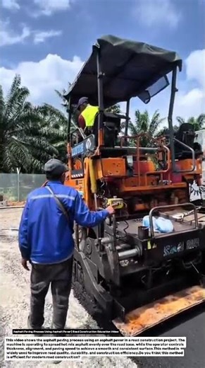 Asphalt Paving Process Using Asphalt Paver | Road Construction Education Video.