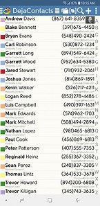 DejaOffice Classroom - Android and iPhone - CRM Contacts