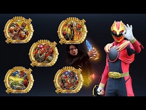 Red Feline Sentai Rings GozyuWolf fanmade