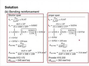 8.12 Example: simply supported two way slab