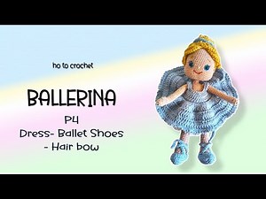 Ballerina P4-dress, ballet shoes, and hair bow.