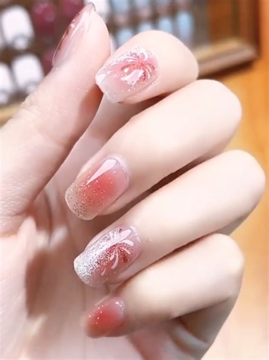 Fireworkd cat eye manicure, nail stickers that actually FIT my nail bed. (No gaps!) #semicuredgelnailsticker #gelnailsticker #nailsticker #pressonnails #nailhack