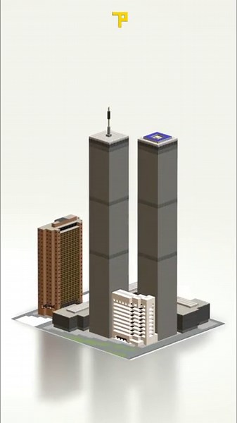 Minecraft WTC Complex (Pre-9/11) 1:8 Scale