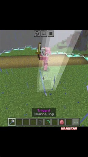 Channeling Trident Minecraft #minecraft #trending #shorts