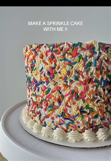 Make a Fun Sprinkle Cake with Easy Steps