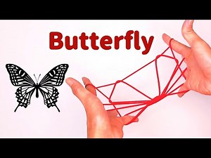 How to make a butterfly Very easy String Figure/Cat's Cradle/あやとり