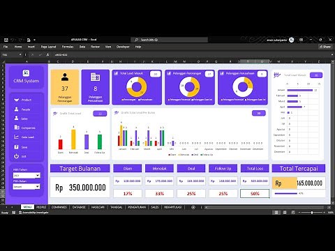 FULL VIDEO APLIKSI SEDERHANA CRM EXCEL | CUSTOMER RELATIONSHIP MANAGEMENT SYSTEM
