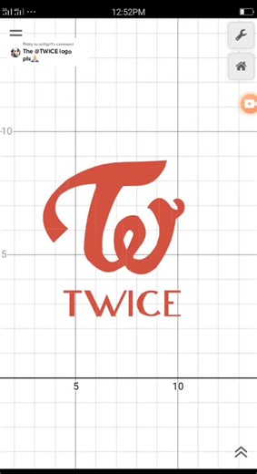 Exploring Math Art with the Twice Logo in Red