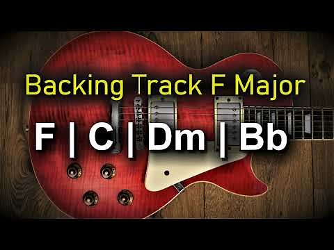 Rock Pop Backing Track F Major | 70 BPM | Guitar Backing Track