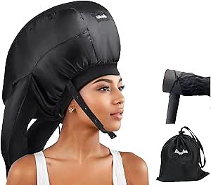 Bonnet Hair Dryer, Ideal Hair Diffuser for Curly Hair， Your Ultimate Solution - Spacious Capacity Blow Dryer Cap for Rapid Styling of Curls