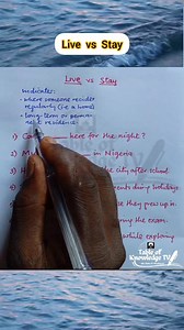 Live vs. Stay, what's the difference? | Table of Knowledge TV