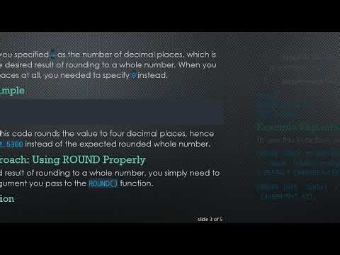How to Fix SQL ROUND Not Working