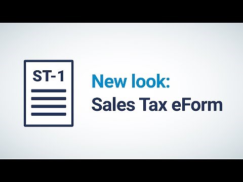 Sales Tax eForm Update