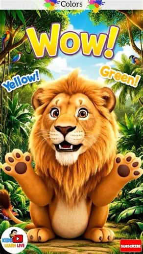 🦁 Wow! Lion Teaching Colors 🌈 | Learn Colors for Kids #Shorts